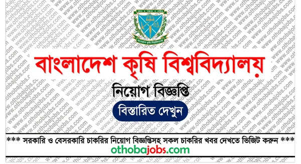 Bangladesh Agricultural University BAU Job Circular 2025 - চাকরির খবর ...